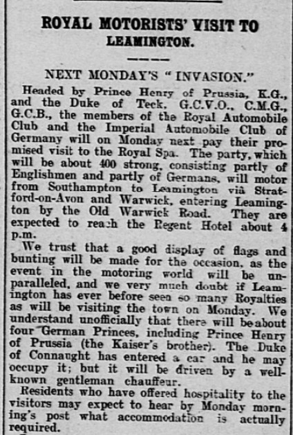 Regent Garage – Leamington | Motoring History of Leamington Spa & Warwick